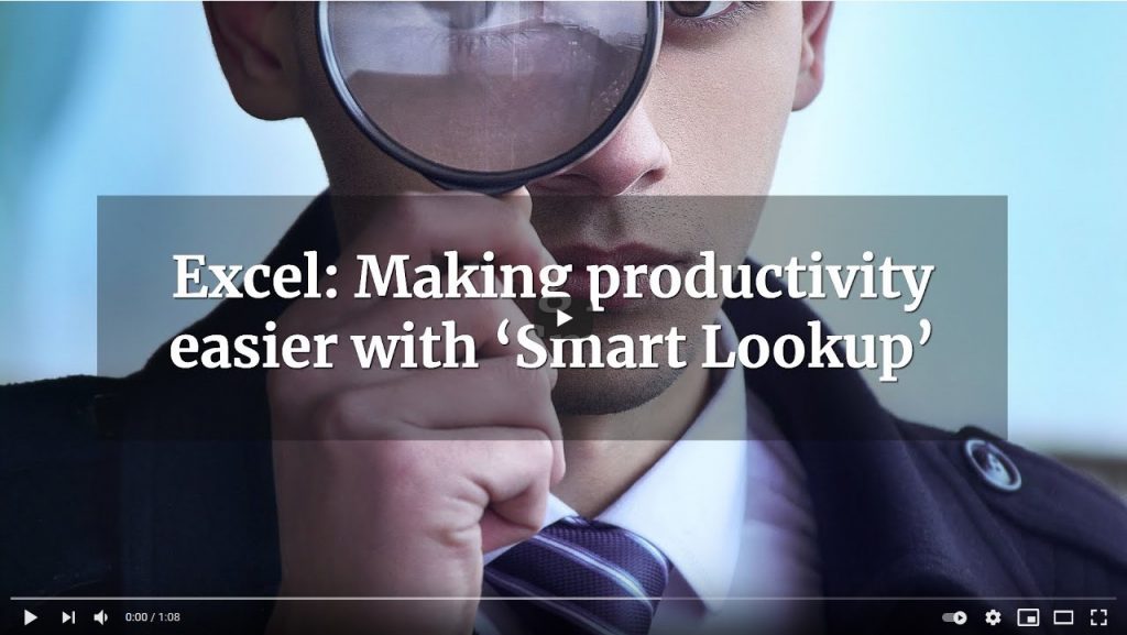 Using 'Smart Lookup' in Microsoft Excel to boost your productivity ...